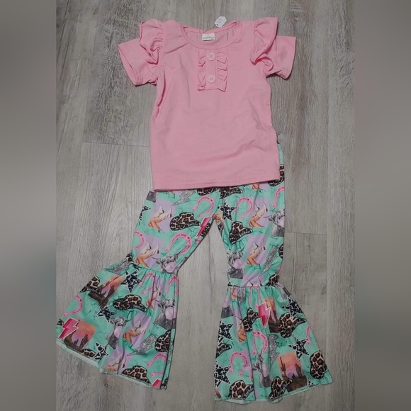 Matching Sets | Country Western Bell Bottom Flare Girls Set 4t Nwot ...